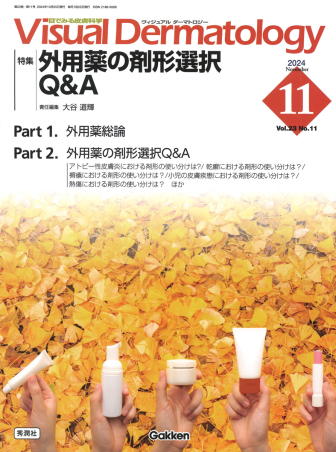 Visual Dermatology『Visual D． 2024年11月号 Vol．23 No．11』 ｜ 学研出版サイト